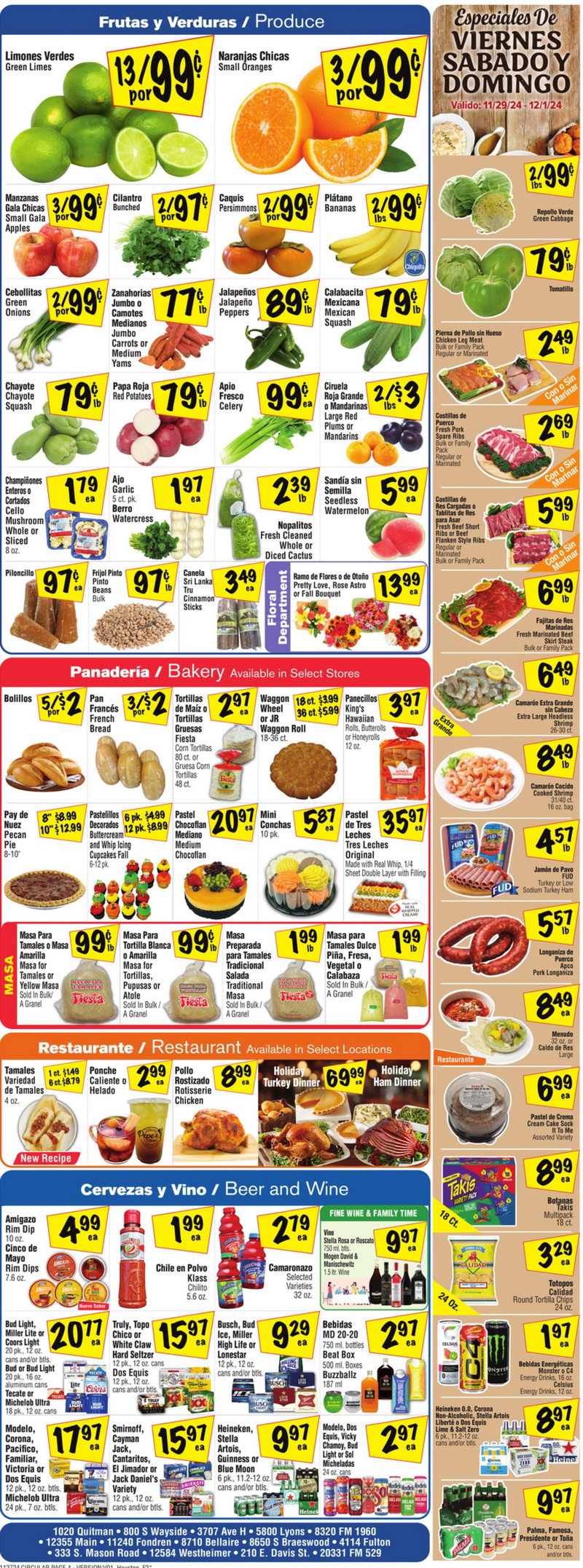 Fiesta Mart Weekly Ad Nov 27 – Dec 03, 2024