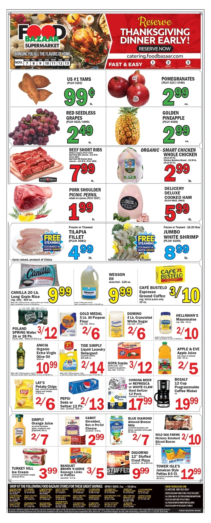 Food Bazaar Weekly Ad Nov 07 – Nov 13, 2024 (Thanksgiving Day Promotion ...