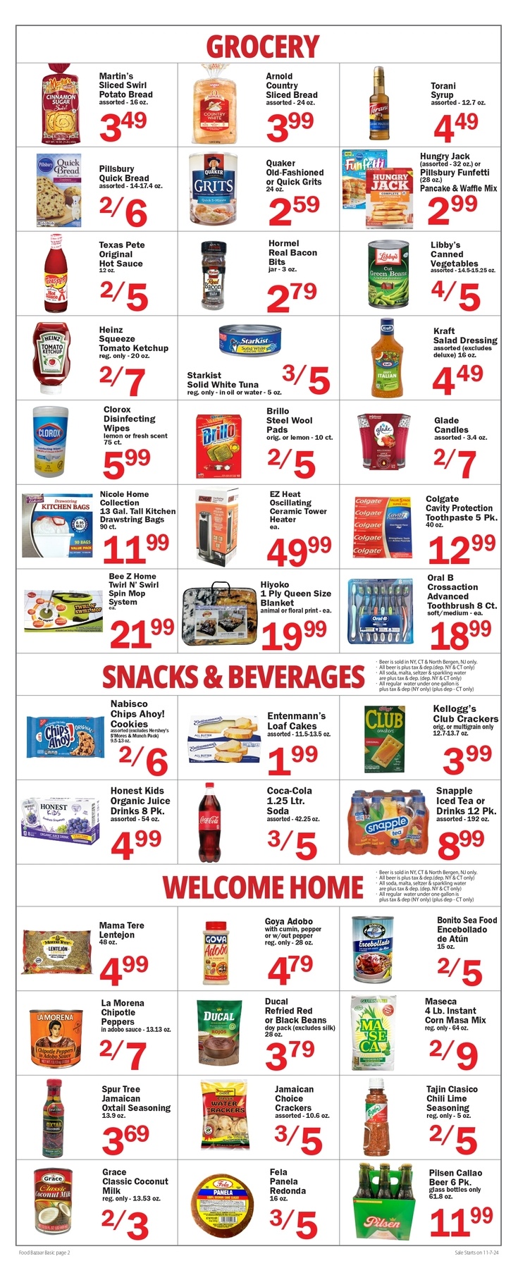 Food Bazaar Weekly Ad Nov 07 – Nov 13, 2024 (Thanksgiving Day Promotion ...