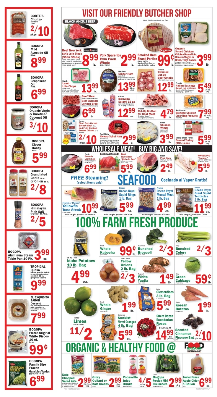 Food Bazaar Weekly Ad Nov 07 – Nov 13, 2024 (Thanksgiving Day Promotion ...