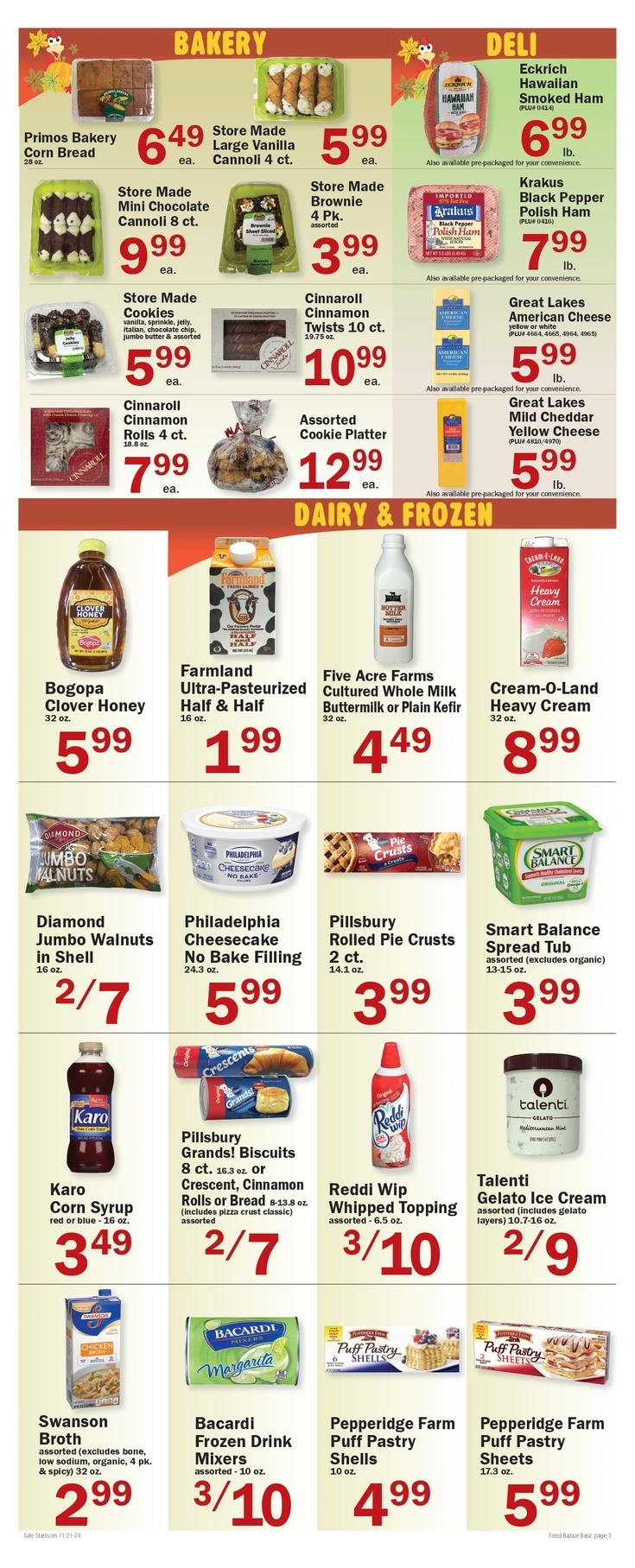 Food Bazaar Weekly Ad Nov 21 – Nov 28, 2024