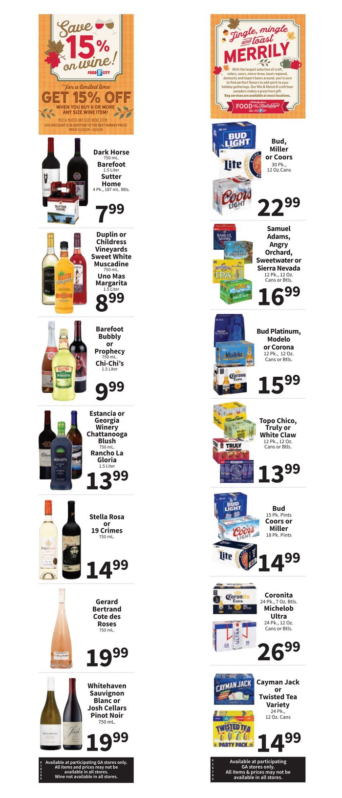 Food City Weekly Ad Nov 13 – Nov 19, 2024 (Thanksgiving Promotion Included)