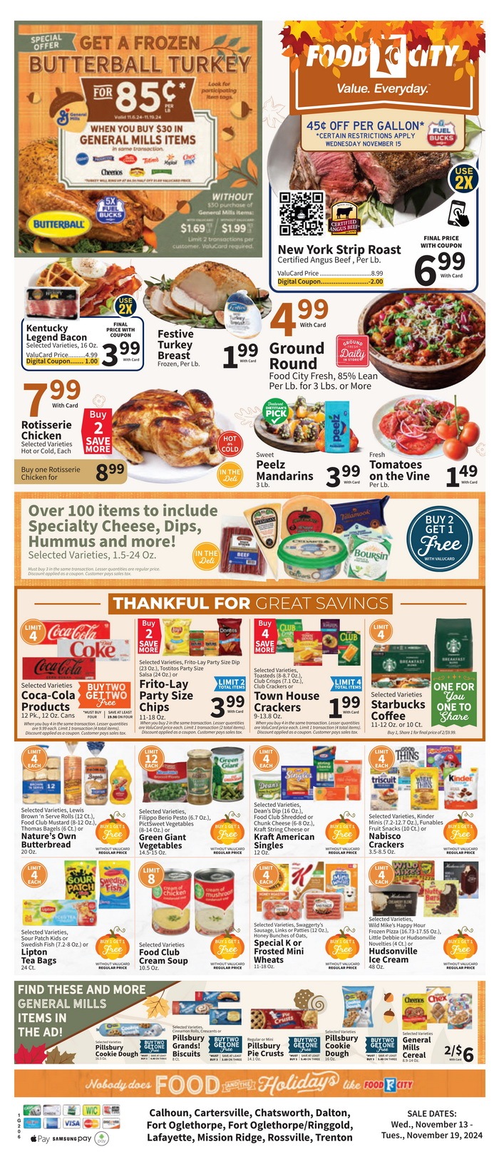 Food City Weekly Ad Nov 13 – Nov 19, 2024 (Thanksgiving Promotion Included)