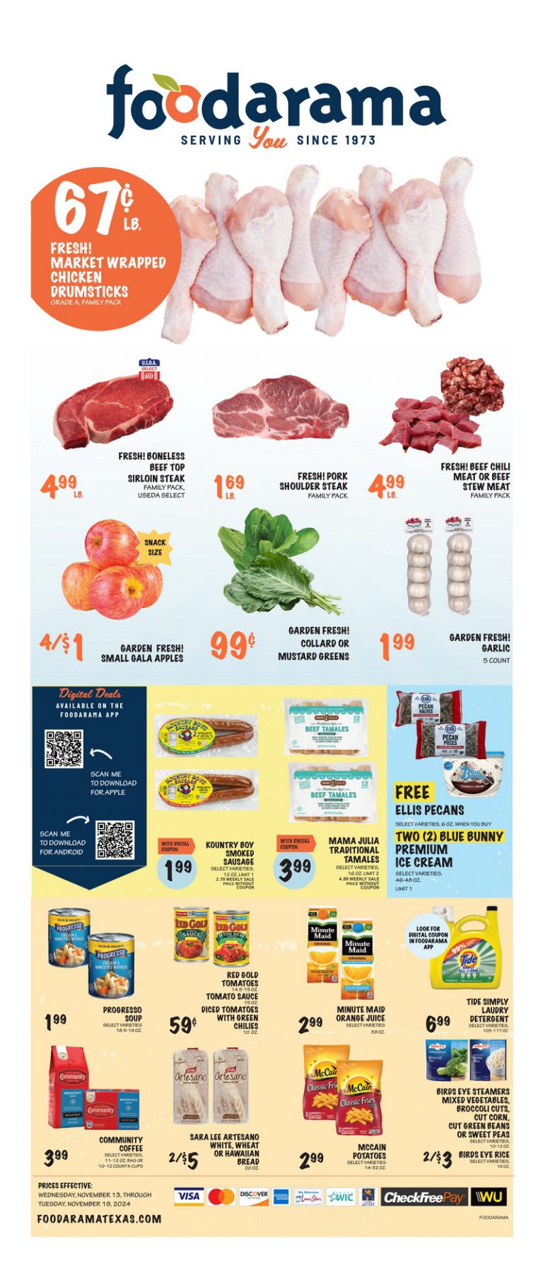 Foodarama Weekly Ad Nov 13 – Nov 19, 2024