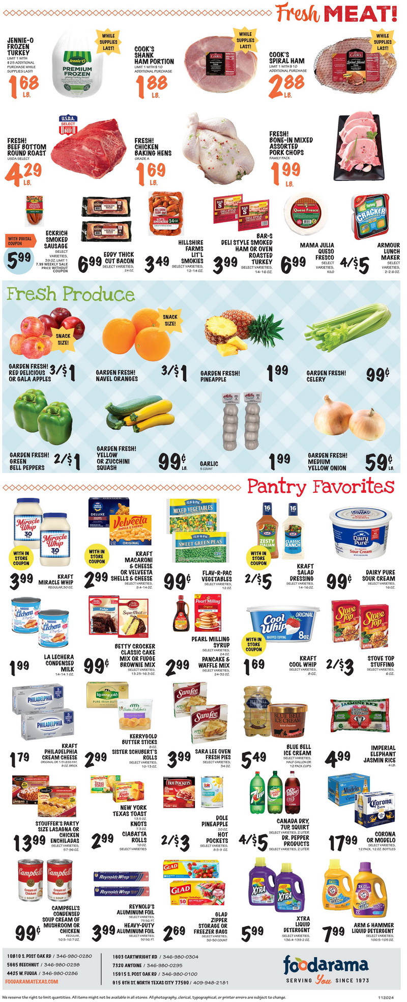 Foodarama Weekly Ad Nov 20 – Dec 03, 2024