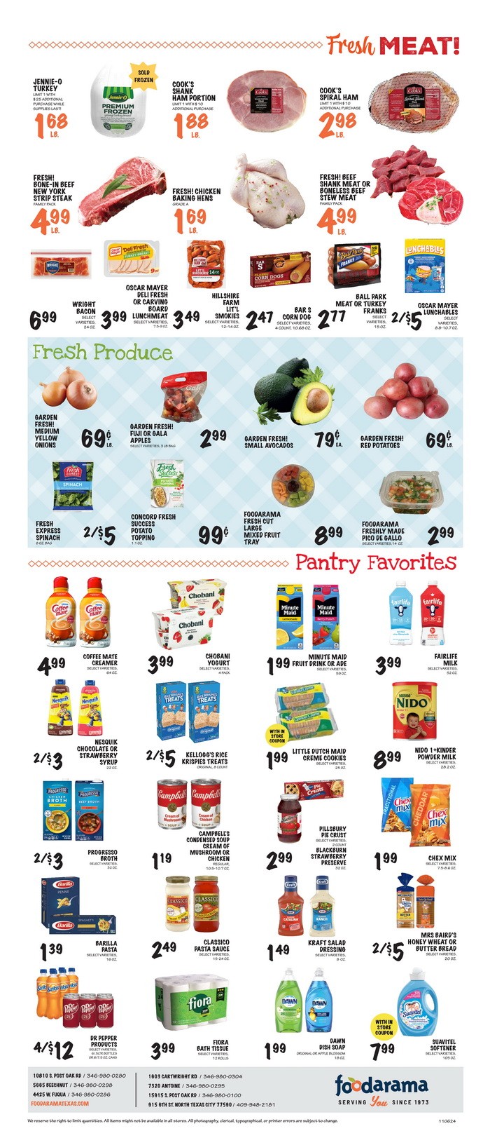 Foodarama Weekly Ad Nov 06 – Nov 12, 2024