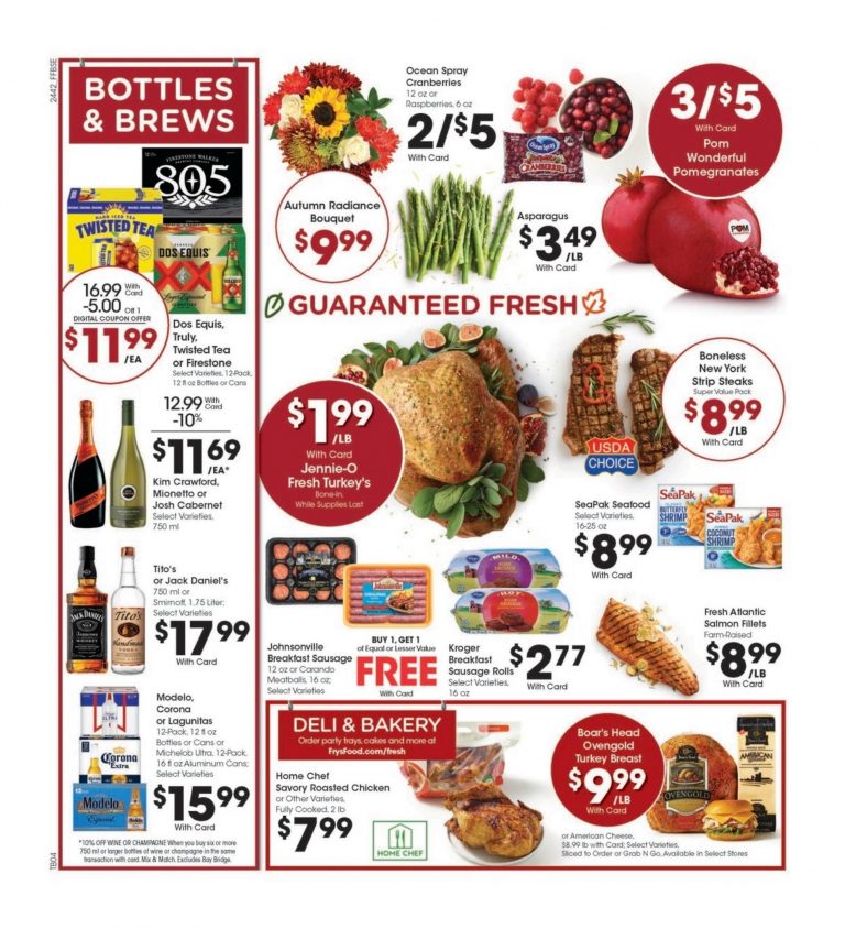 Fry's Food Weekly Ad Nov 20 – Nov 28, 2024 (Black Friday & Thanksgiving Day Promotion Included)