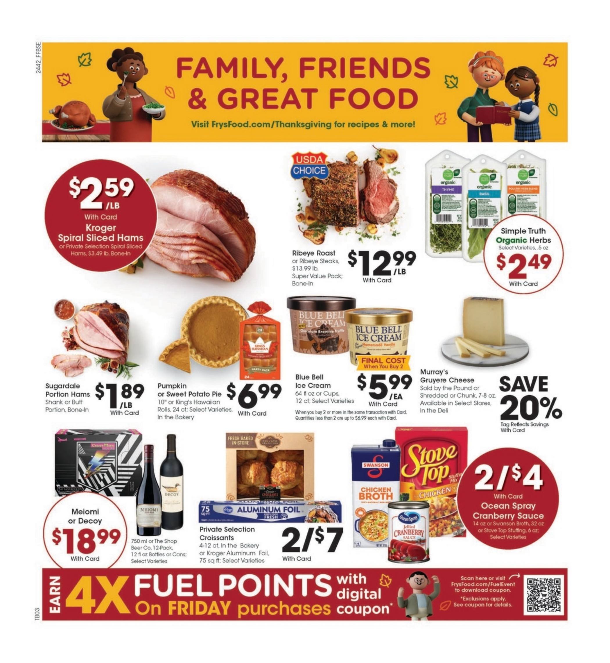 Fry's Food Weekly Ad Nov 20 – Nov 28, 2024 (Black Friday & Thanksgiving Day Promotion Included)