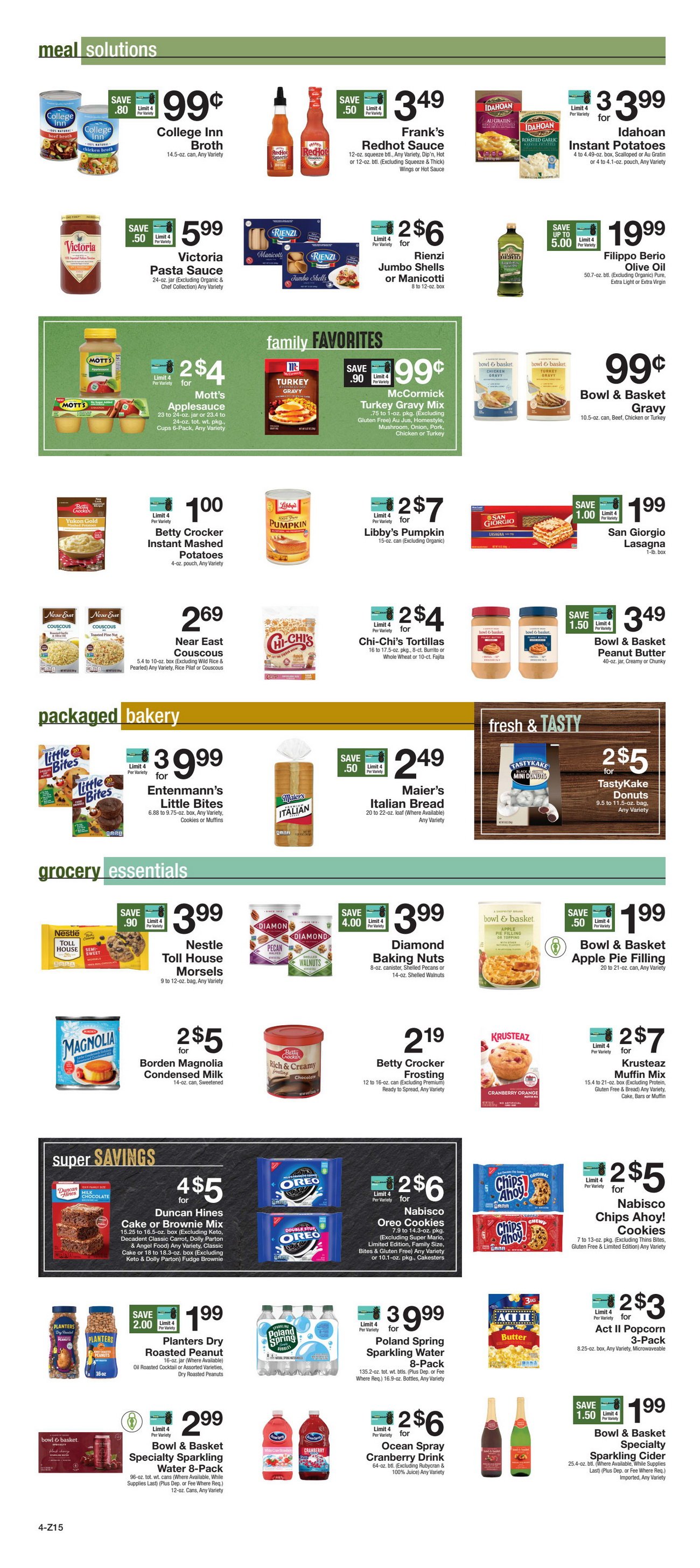 Gerrity's Supermarkets Weekly Ad Nov 22 – Nov 28, 2024 (Thanksgiving ...