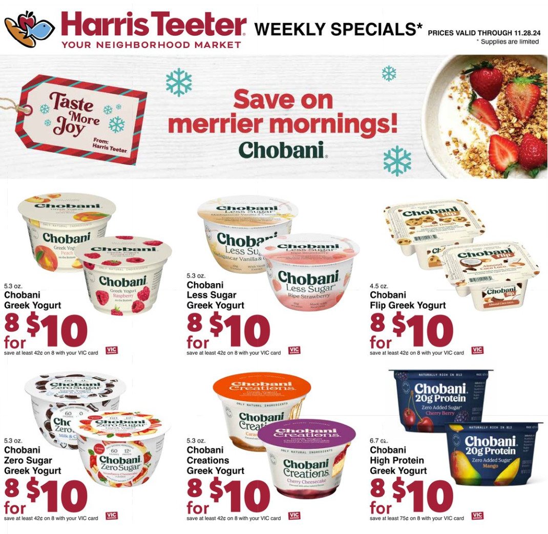 Harris Teeter Weekly Ad Nov 20 – Nov 28, 2024