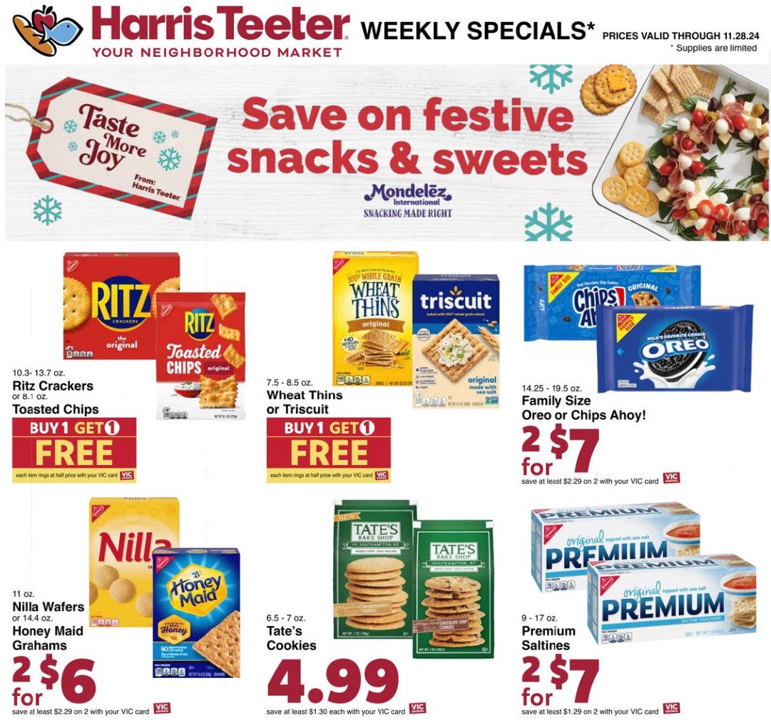 Harris Teeter Weekly Ad Nov 20 – Nov 28, 2024