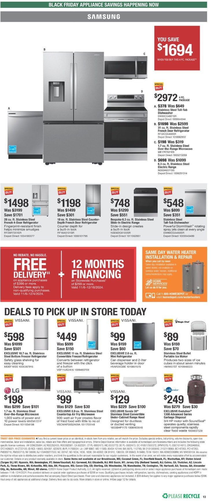 Home Depot Holiday Ad Nov 07 – Nov 27, 2024 (Black Friday Promotion ...