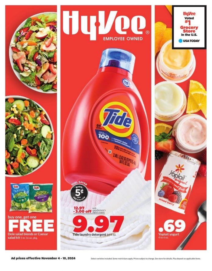 Hy-Vee Weekly Ad Nov 04 – Nov 10, 2024