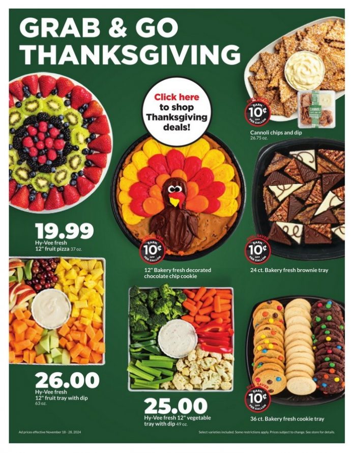 Hy-Vee Weekly Ad Nov 18 – Nov 28, 2024 (Thanksgiving Promotion Included)