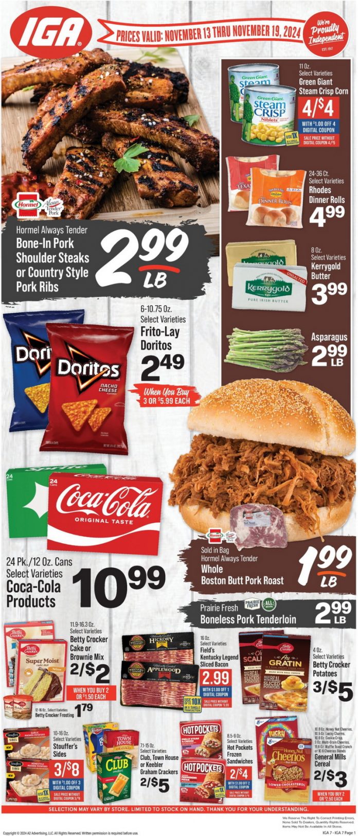IGA Weekly Ad Nov 13 – Nov 19, 2024