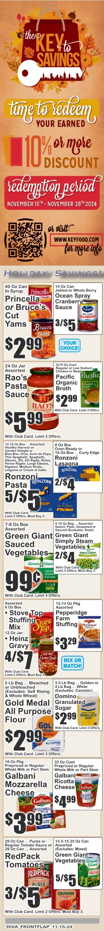 Key Food Weekly Ad Nov 15 – Nov 21, 2024