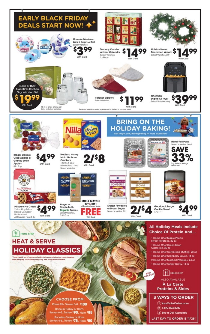 Kroger Weekly Ad Nov 20 – Nov 28, 2024 (Thanksgiving Promotion Included)