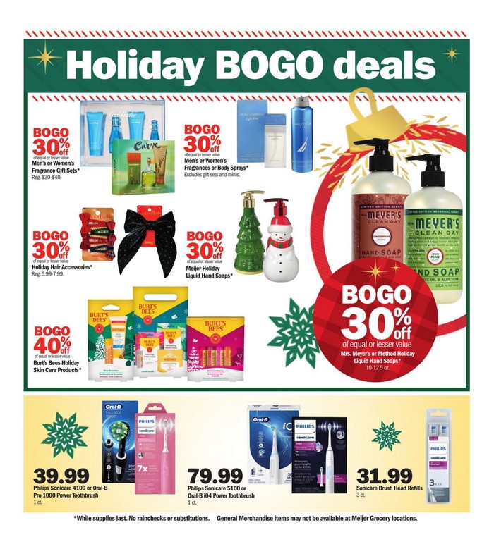 Meijer Holiday Ad Nov 17 – Nov 23, 2024