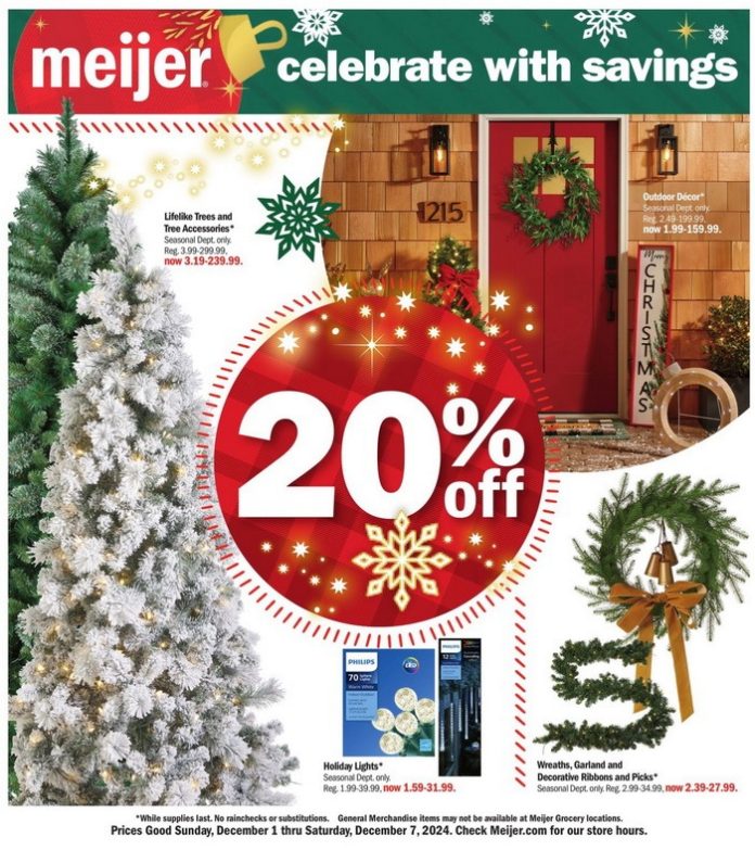 Meijer Holiday Ad Dec 01 – Dec 07, 2024