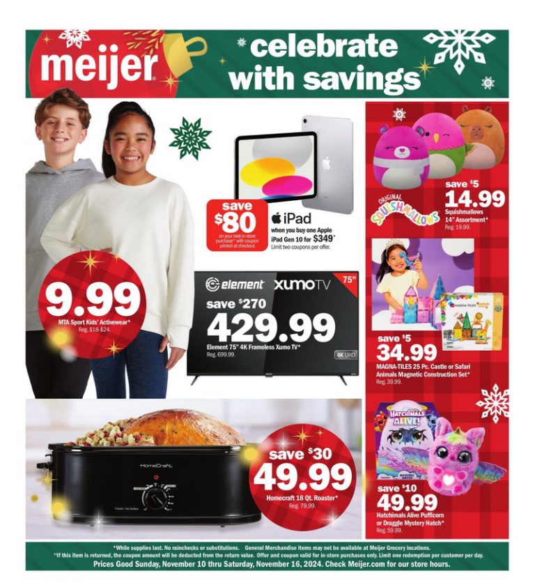 Meijer Holiday Ad Nov 10 – Nov 16, 2024 (Thanksgiving Day Promotion ...