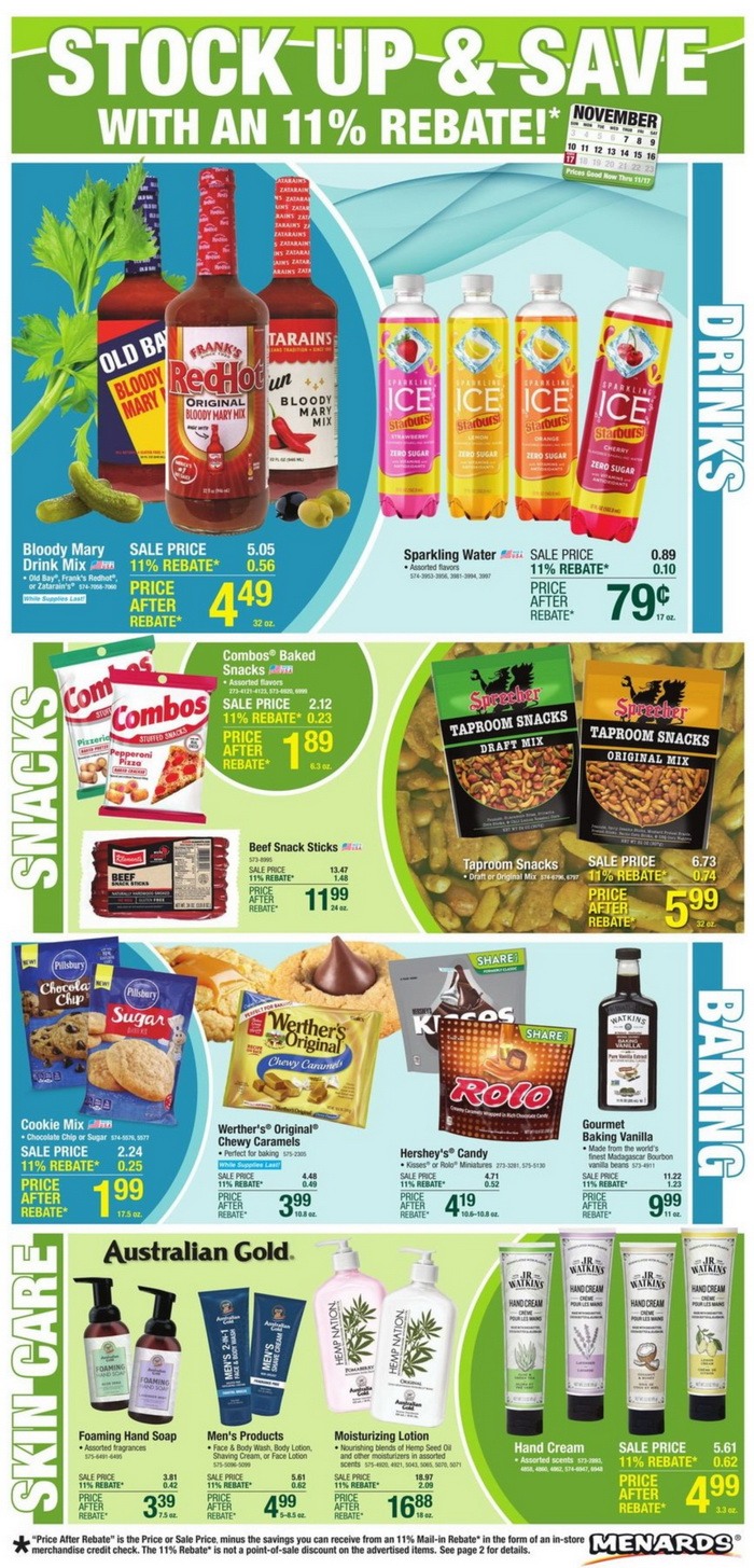 Menards Home Essentials Ad Nov 07 – Nov 17, 2024