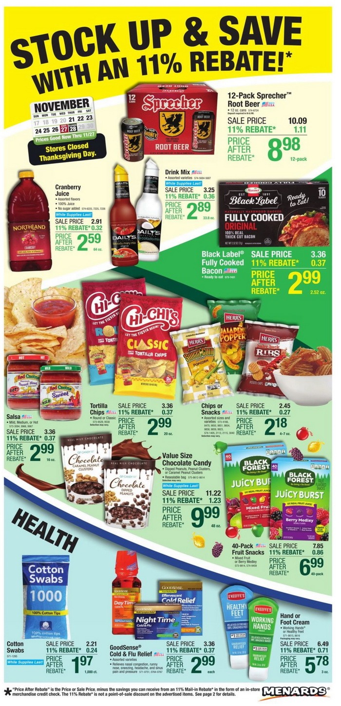 Menards Home Essentials Ad Nov 21 – Nov 28, 2024