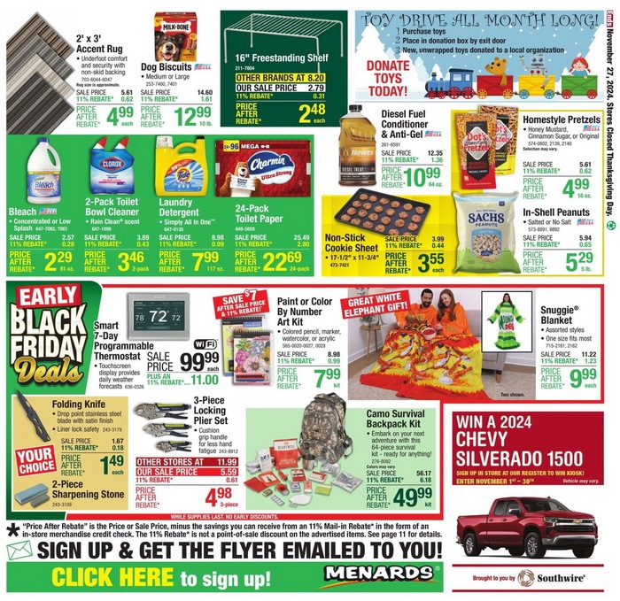 Menards Weekly Ad Nov 21 – Nov 28, 2024