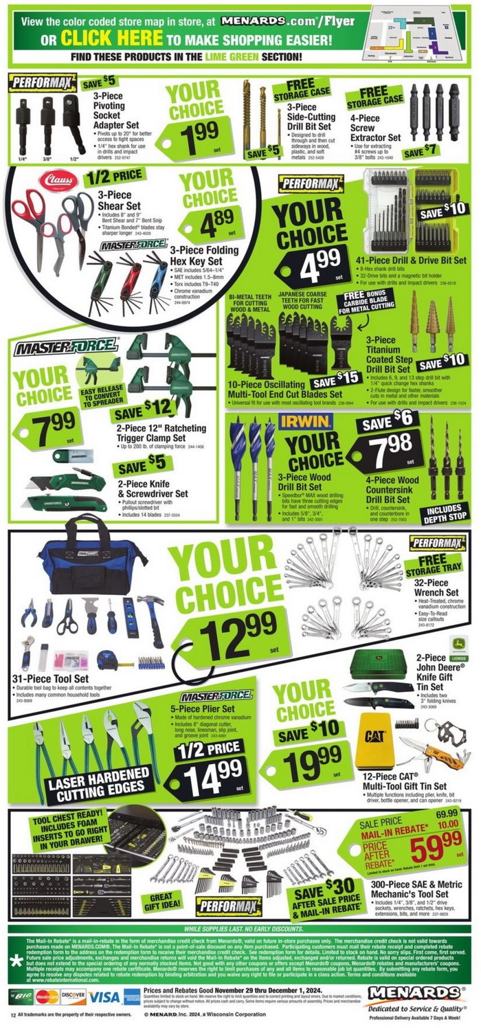 Menards Black Friday Sale Oct 28 – Dec 01, 2024