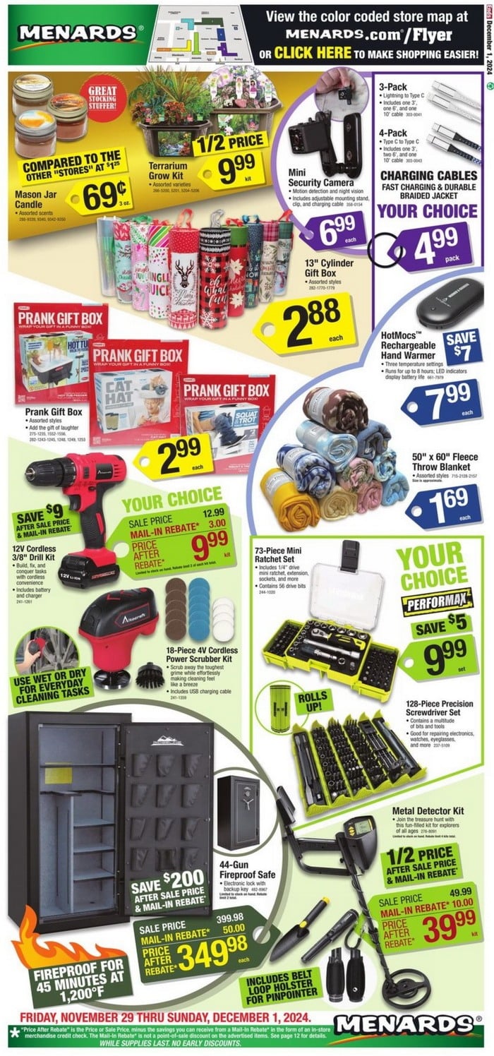 Menards Black Friday Sale Oct 28 – Dec 01, 2024
