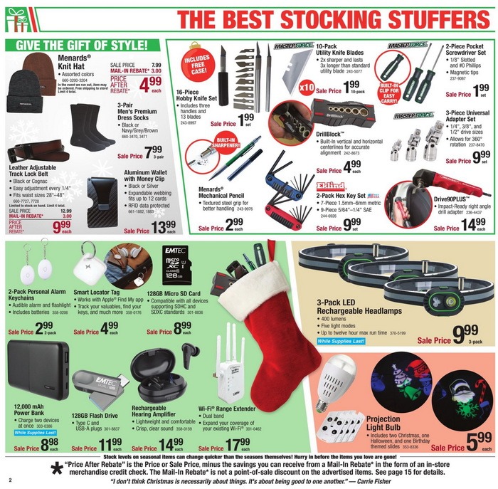 Menards Christmas Home & Gift Sale Nov 29 – Dec 08, 2024