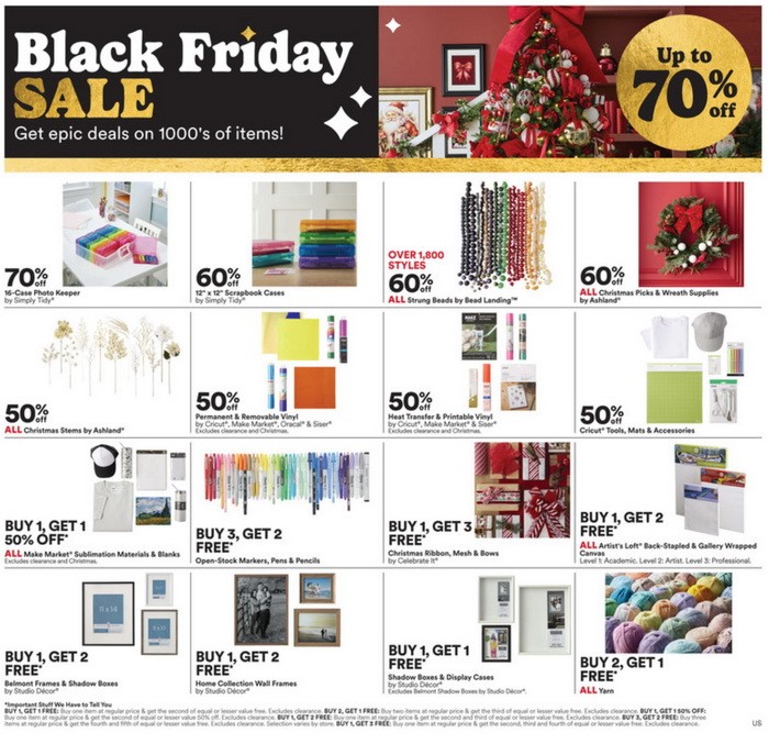 Michaels Black Friday Ad Nov 22 – Dec 01, 2024