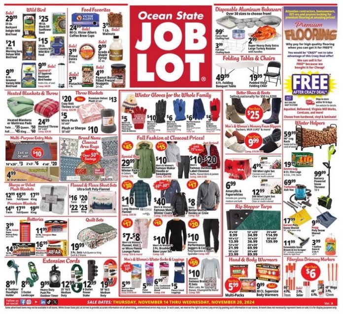 Ocean State Job Lot Weekly Ad Nov 14 – Nov 20, 2024