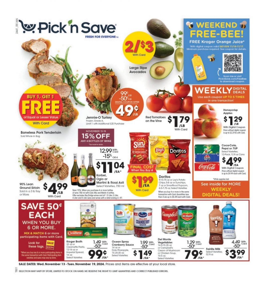 Pick 'n Save Weekly Ad Nov 13 – Nov 19, 2024 (Black Friday Promotion Included)