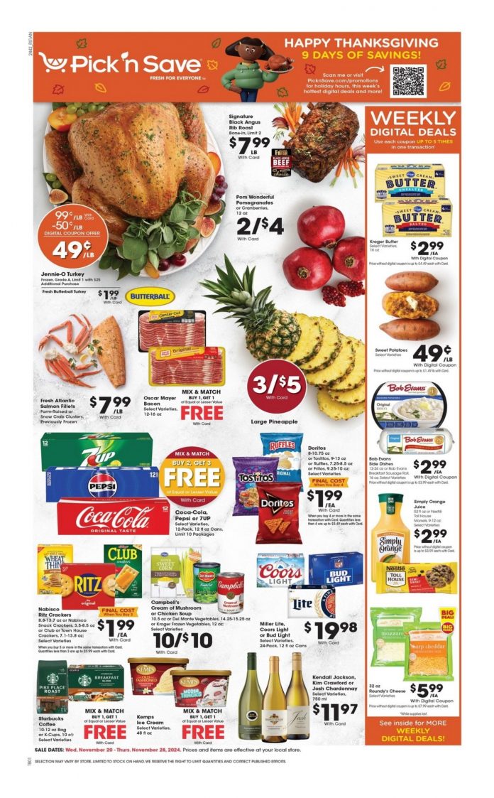 Pick 'n Save Weekly Ad Nov 20 – Nov 28, 2024 (Black Friday Promotion Included)