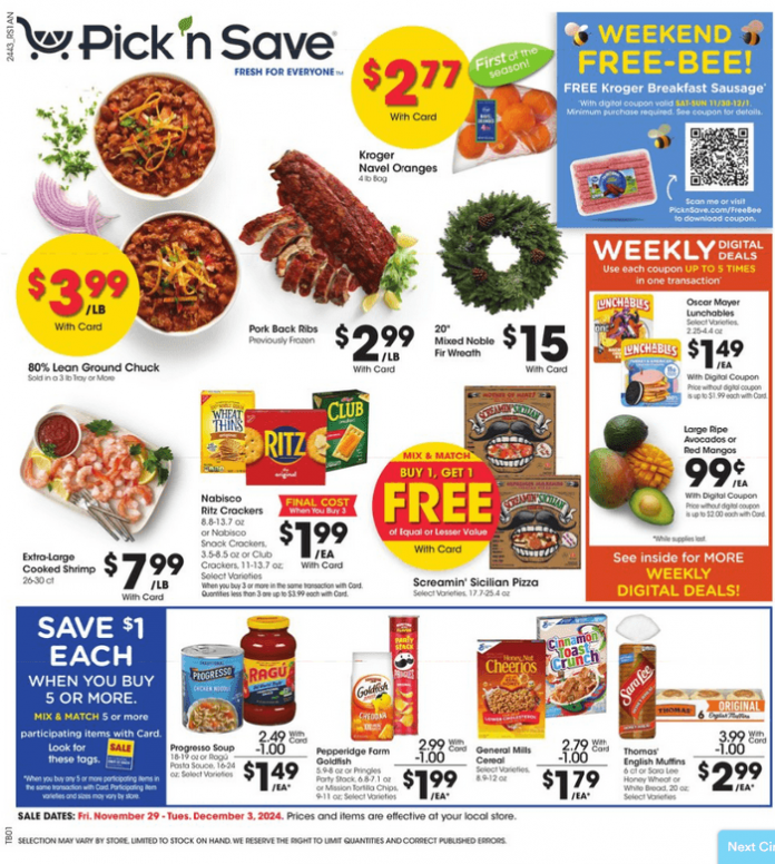 Pick 'n Save Weekly Ad Nov 29 – Dec 03, 2024