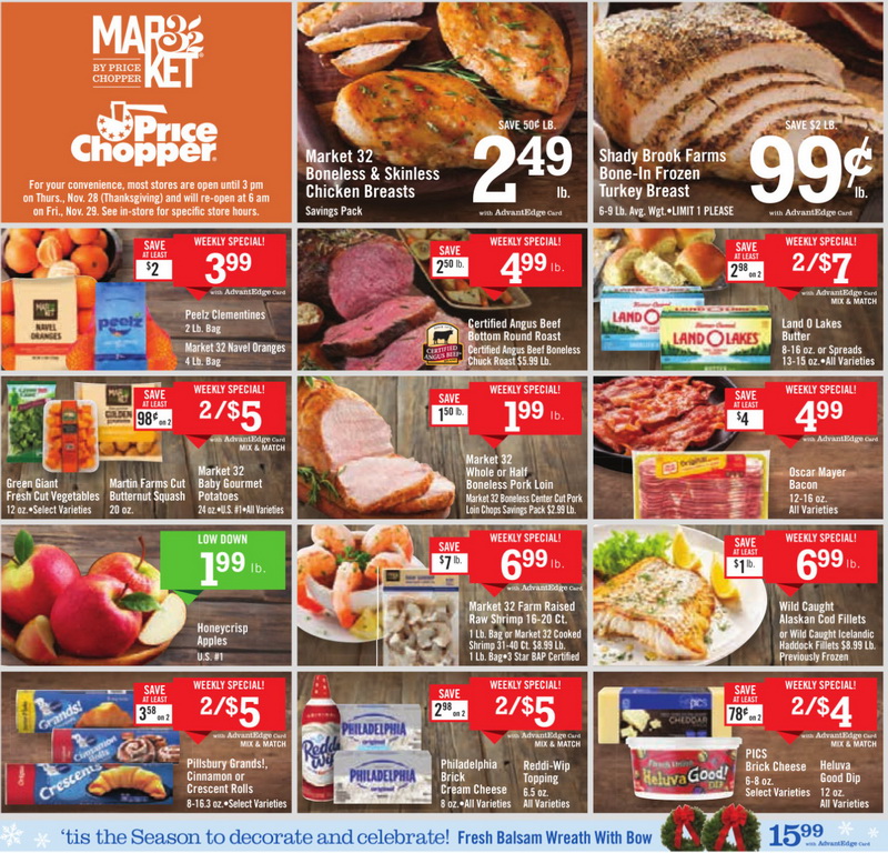 Price Chopper Weekly Ad Nov 17 – Nov 23, 2024 (Thanksgiving Day ...