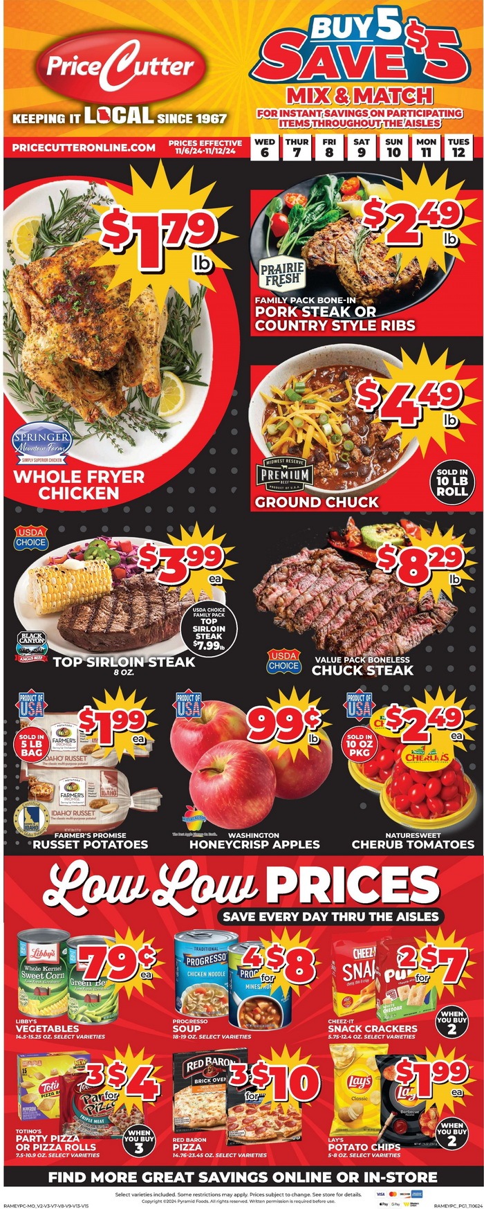 Price Cutter Weekly Ad Nov 06 – Nov 12, 2024