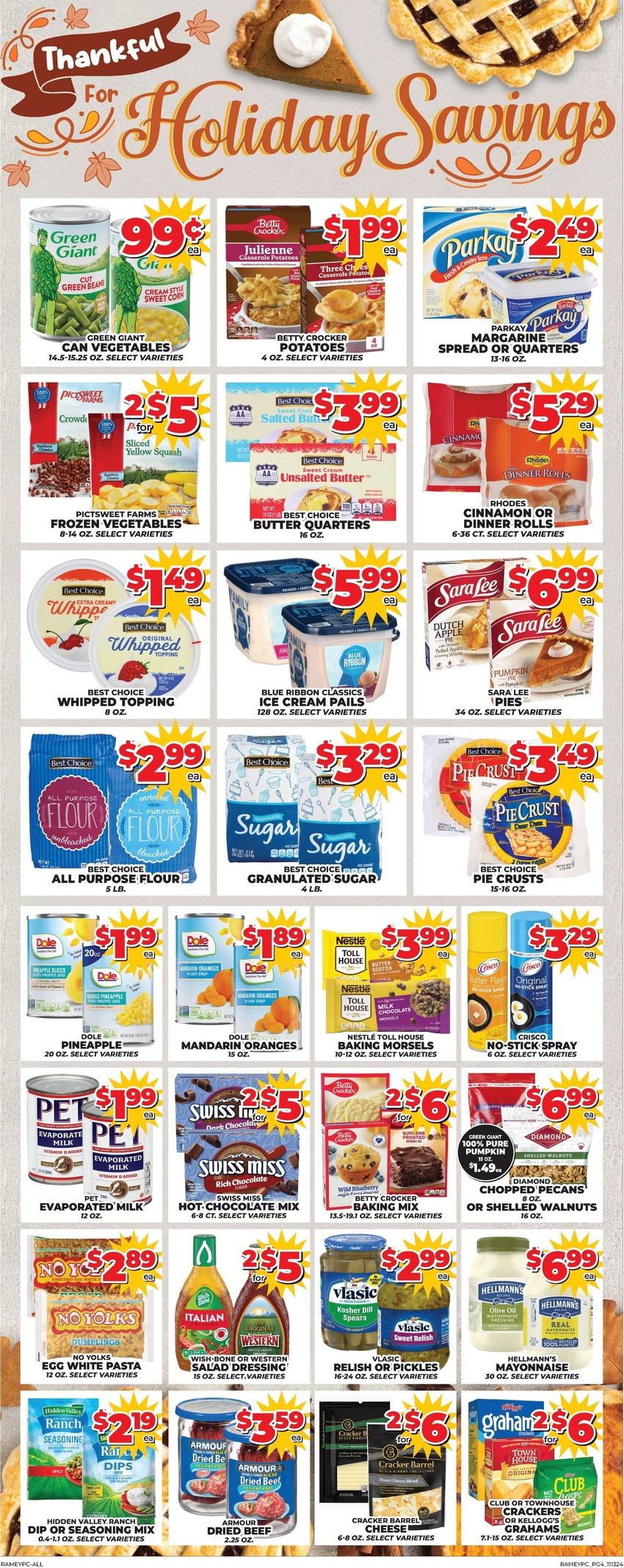 Price Cutter Weekly Ad Nov 13 – Nov 19, 2024 (Thanksgiving Day ...