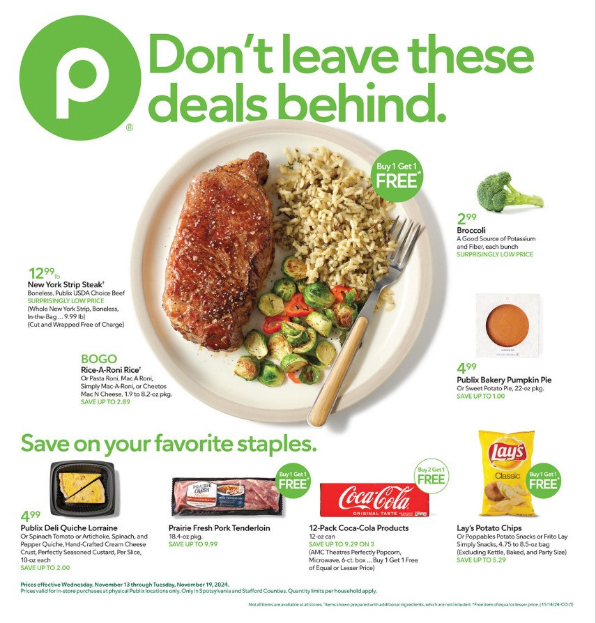 Publix Weekly Ad Nov 13 – Nov 19, 2024
