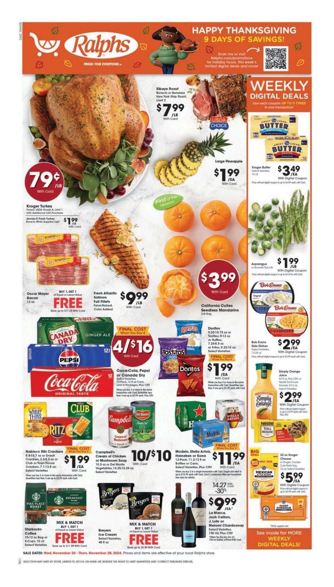 Ralphs Weekly Ad Nov 20 – Nov 28, 2024 (Black Friday & Thanksgiving Day ...