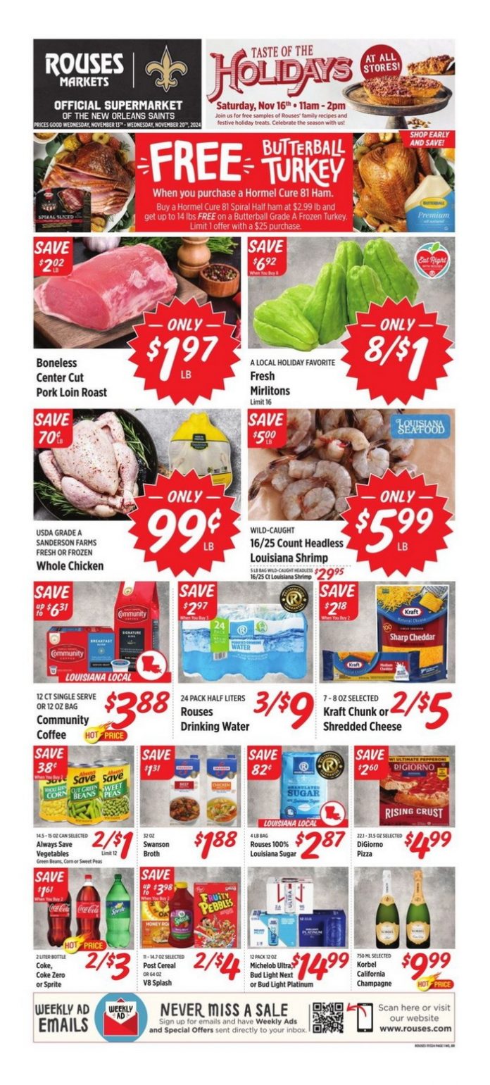 Rouses Weekly Ad Nov 13 – Nov 20, 2024