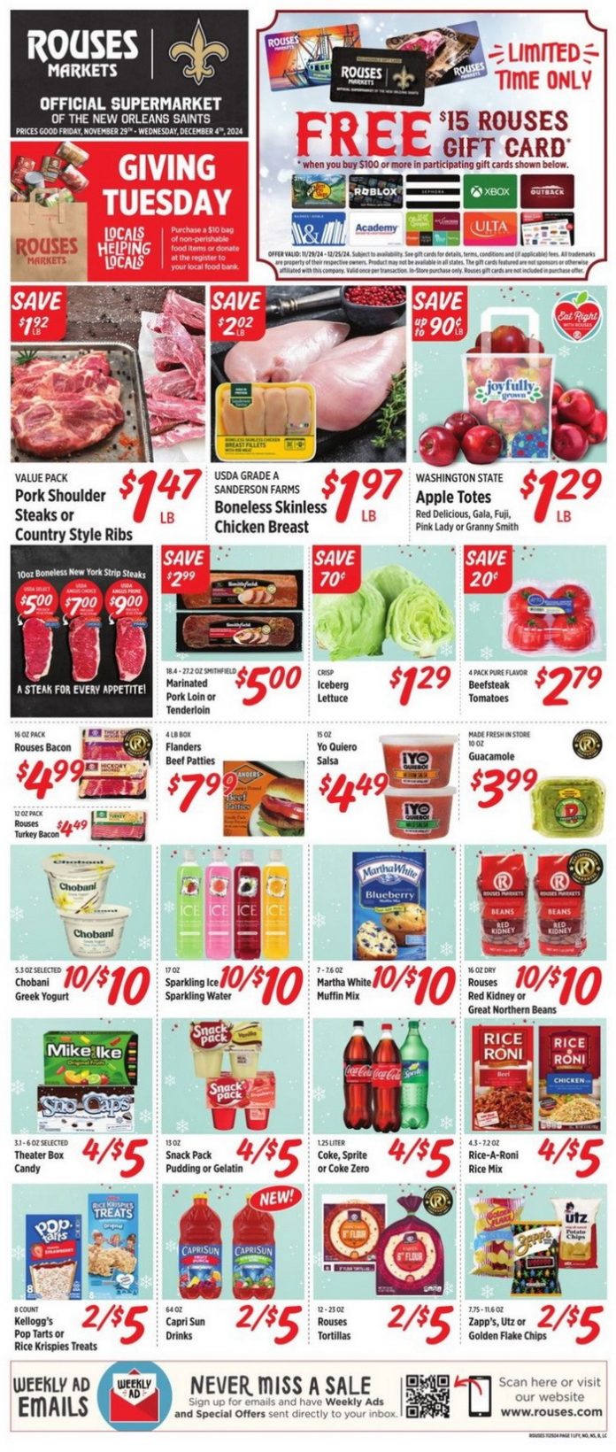 Rouses Weekly Ad Nov 29 – Dec 04, 2024