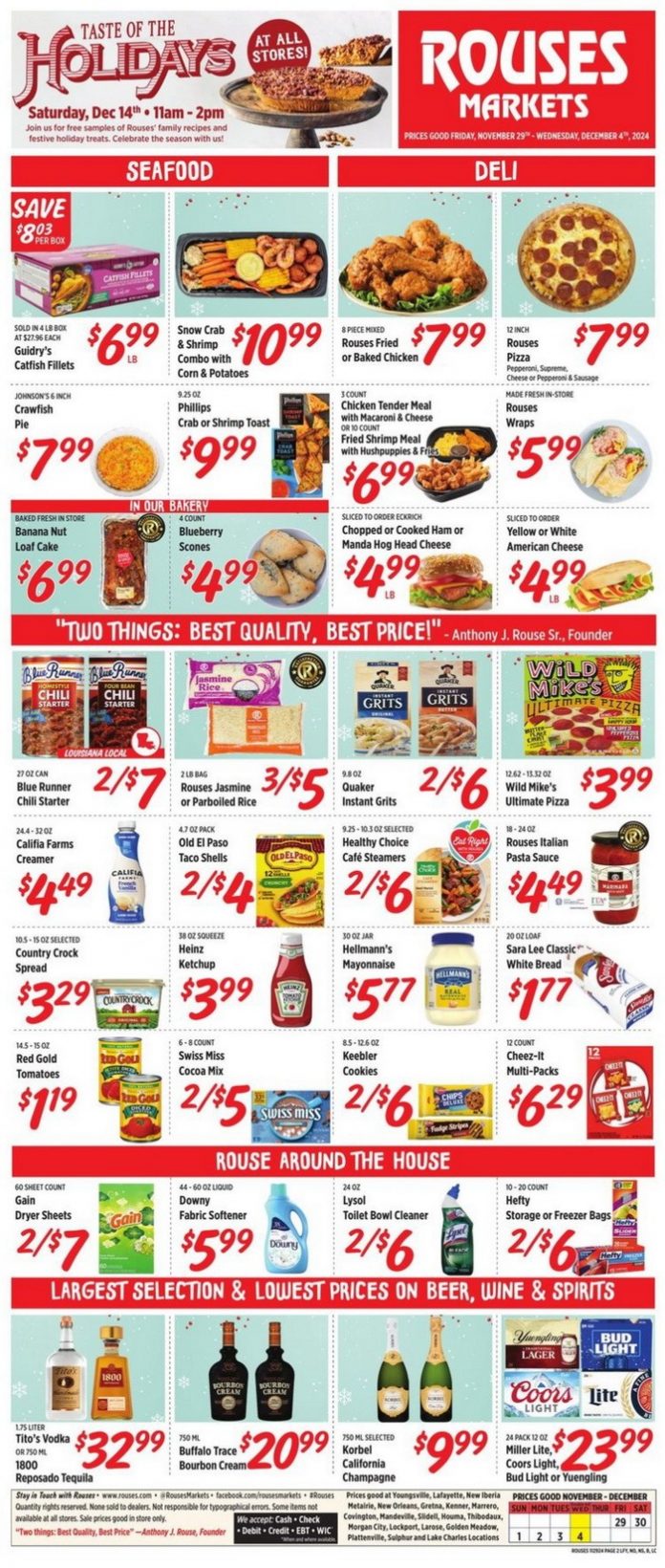 Rouses Weekly Ad Nov 29 – Dec 04, 2024