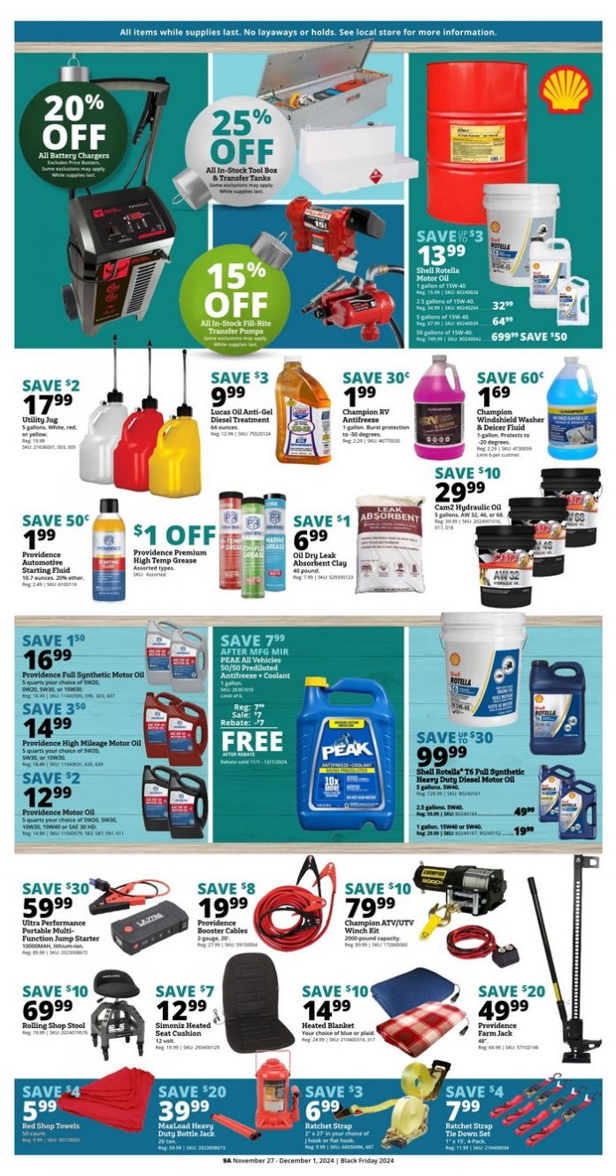 Rural King Black Friday Sale Nov 27 – Dec 01, 2024