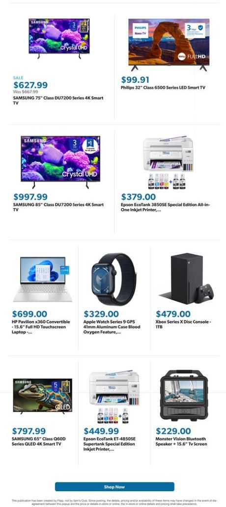 Sam's Club Weekly Ad Nov 07 – Nov 13, 2024