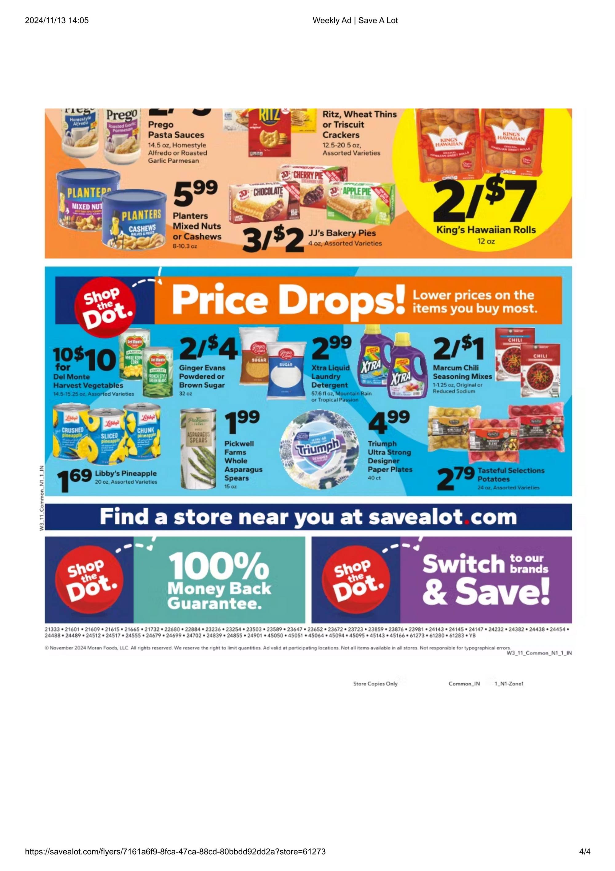 Save A Lot Weekly Ad Nov 13 – Nov 19, 2024