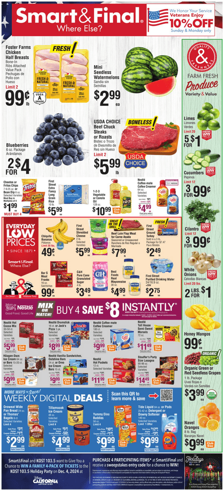 Smart & Final Weekly Ad Nov 06 – Nov 12, 2024