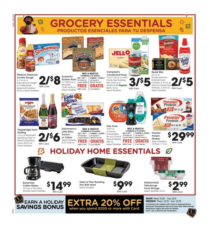 Smith's Food and Drug Weekly Ad Nov 20 – Nov 28, 2024 (Thanksgiving Promotion Included)
