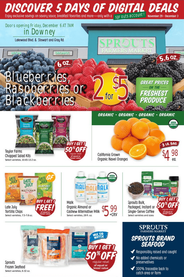 Sprouts Weekly Ad Nov 29 – Dec 03, 2024
