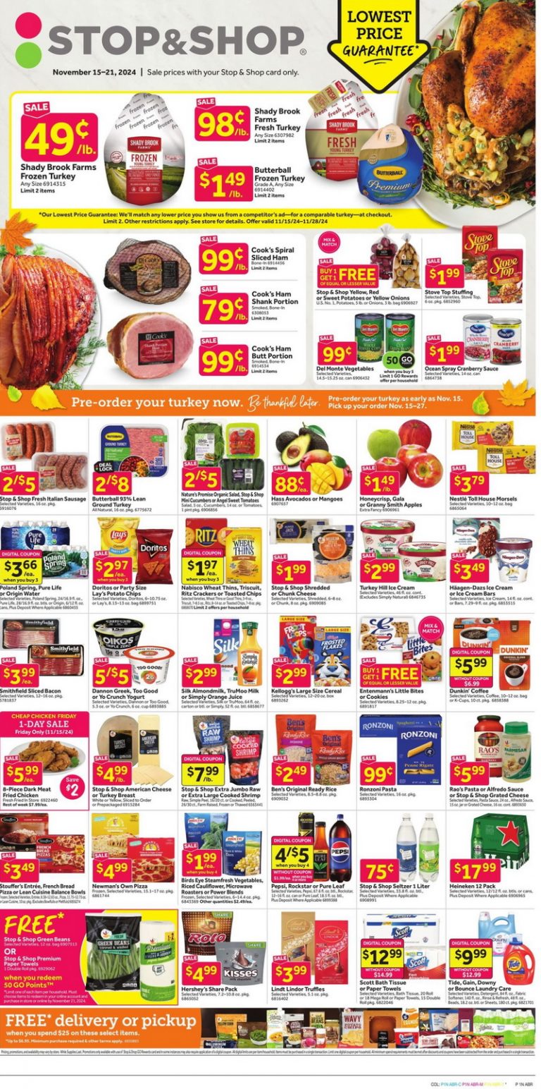 Stop & Shop Weekly Ad Nov 15 – Nov 21, 2024